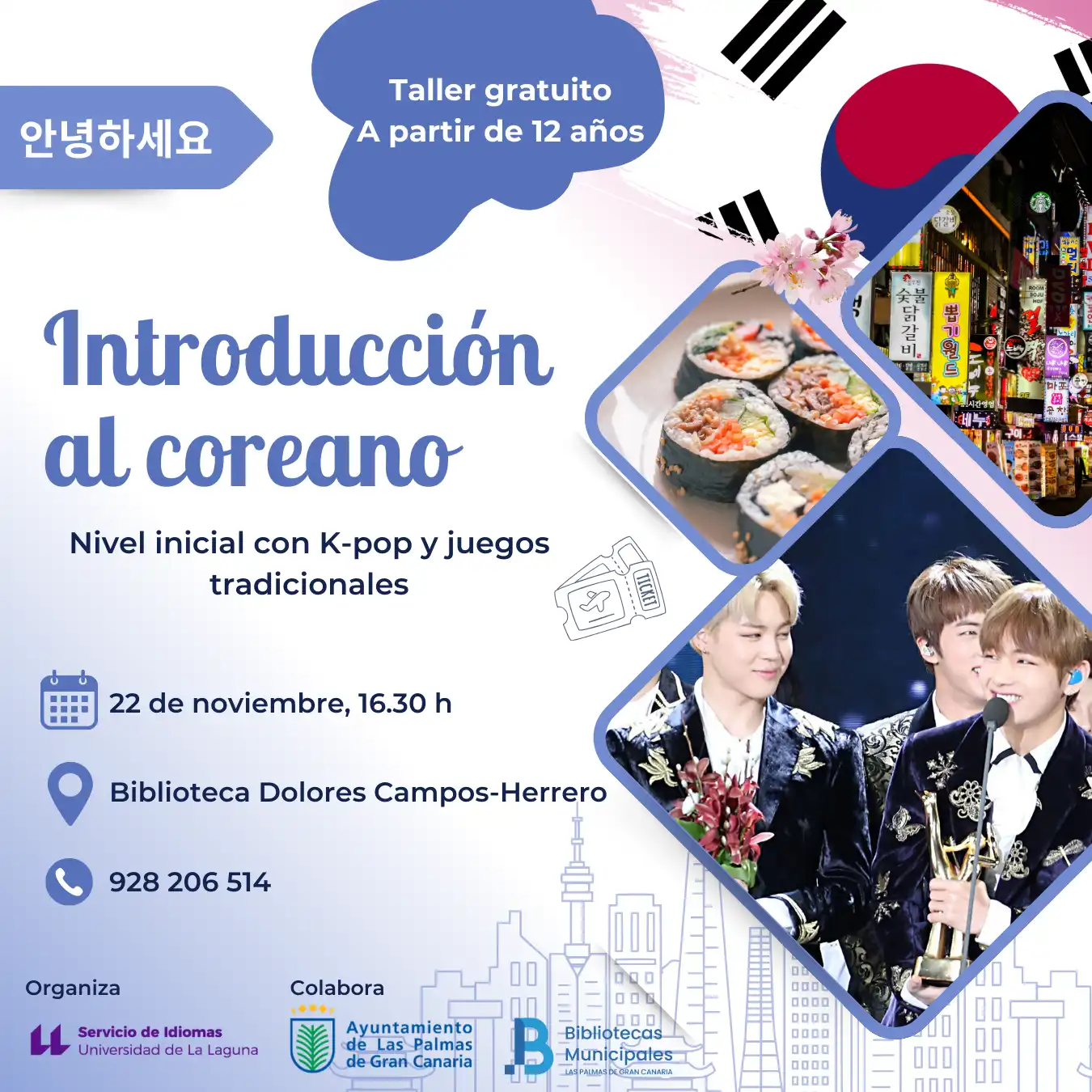 Introducción al coreano – LPA Bibliotecas Municipales